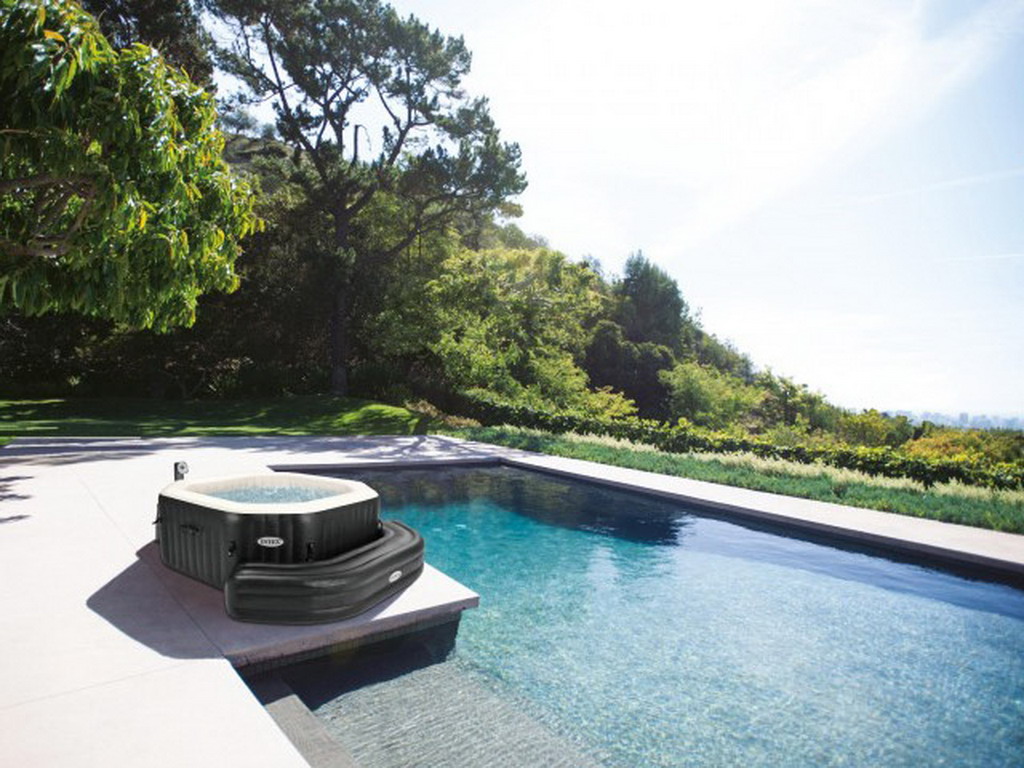 Entourage de spa gonflable Intex PURESPA DELUXE 211x66x34cm ...