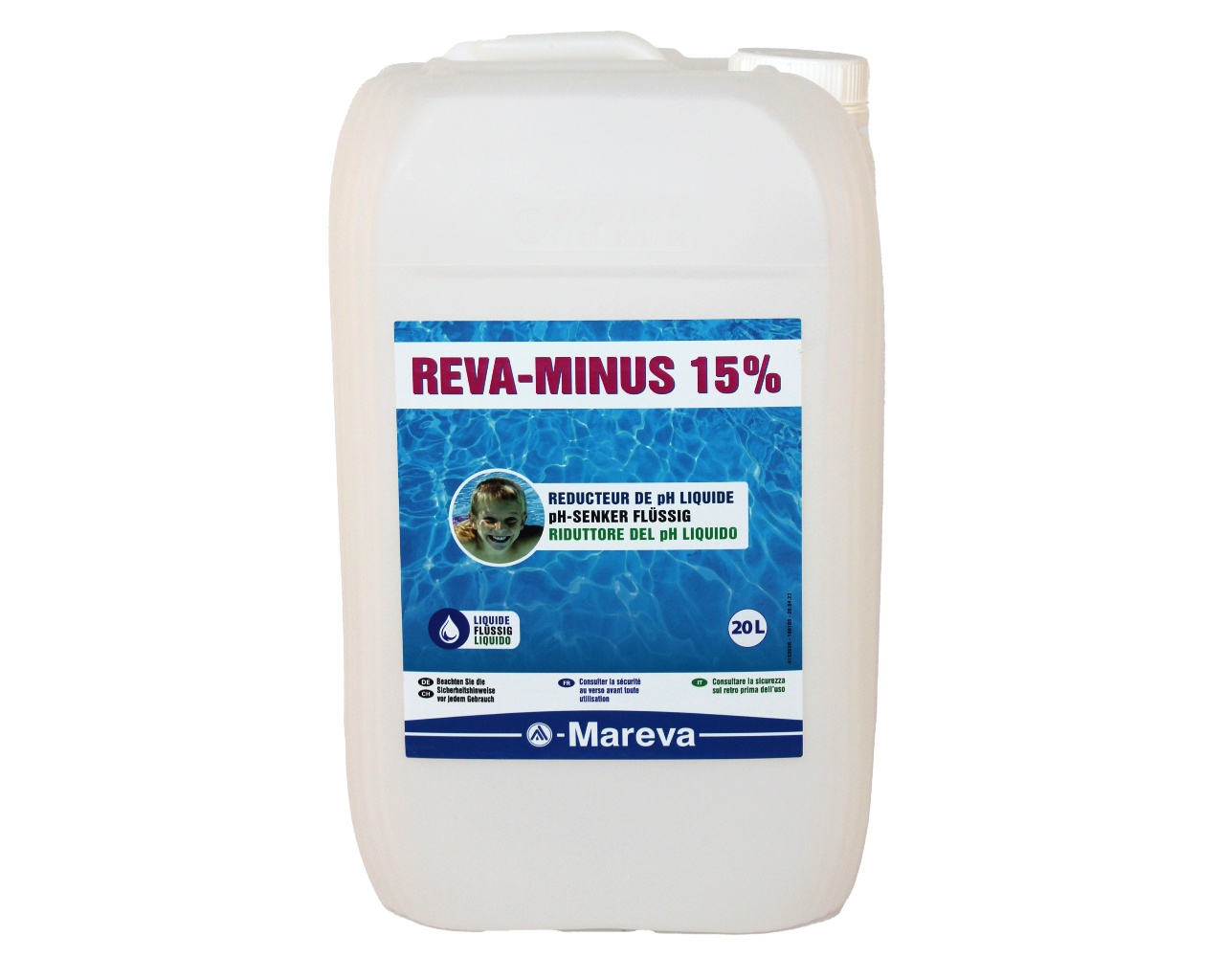 Traitement Mareva REVA-MINUS pH- liquide 15% bidon 20l
